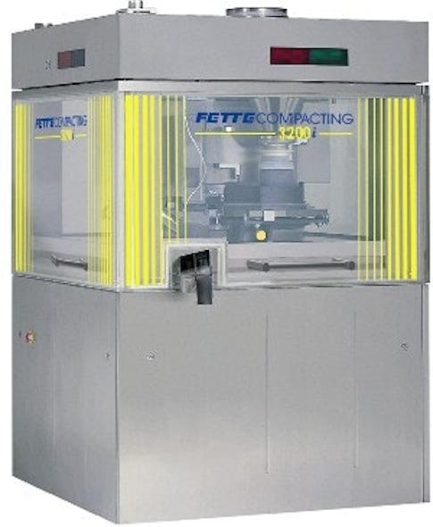 Pharmaceutical Tablet Press | Fette America: 3200i Double Rotary Tablet ...